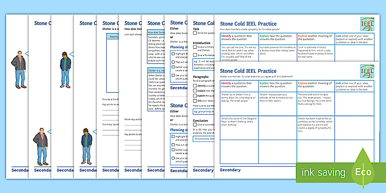 Extended Writing Tasks Activity Pack to Support Teaching on 'Stone Cold' by