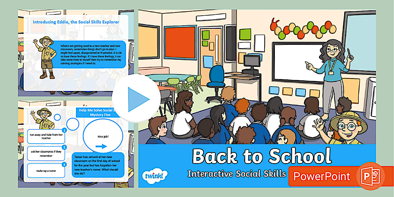 Back to School: Interactive Social Skills Scenario F-2 PowerPoint