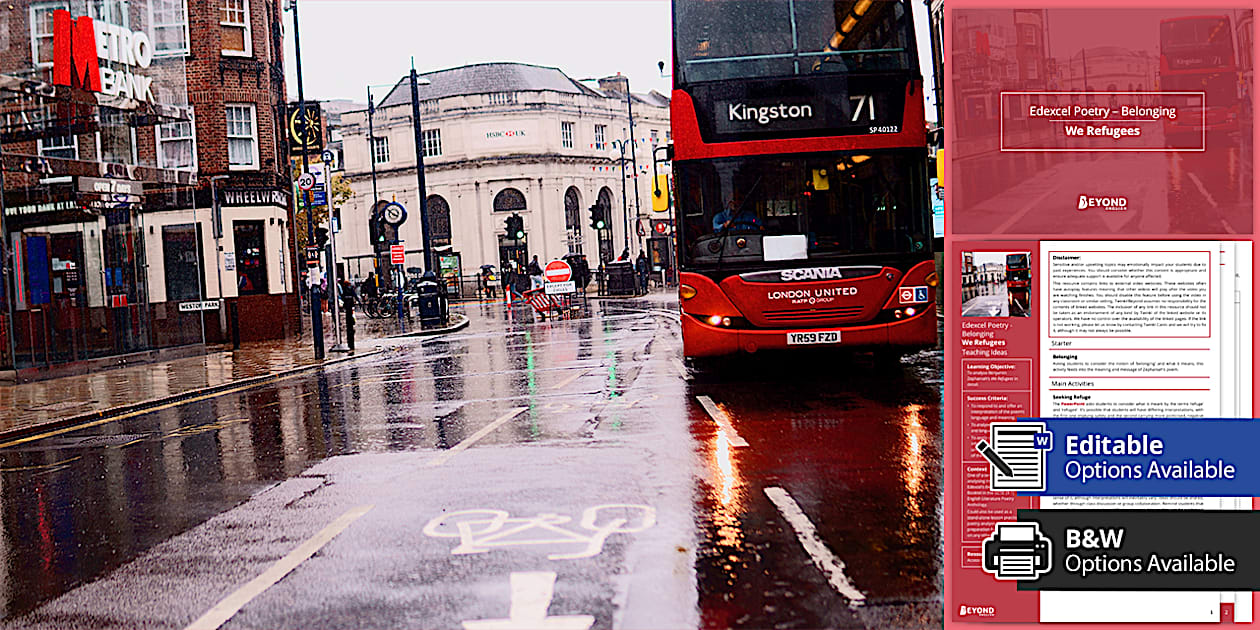 We Refugees Benjamin Zephaniah | GCSE Poetry | Beyond