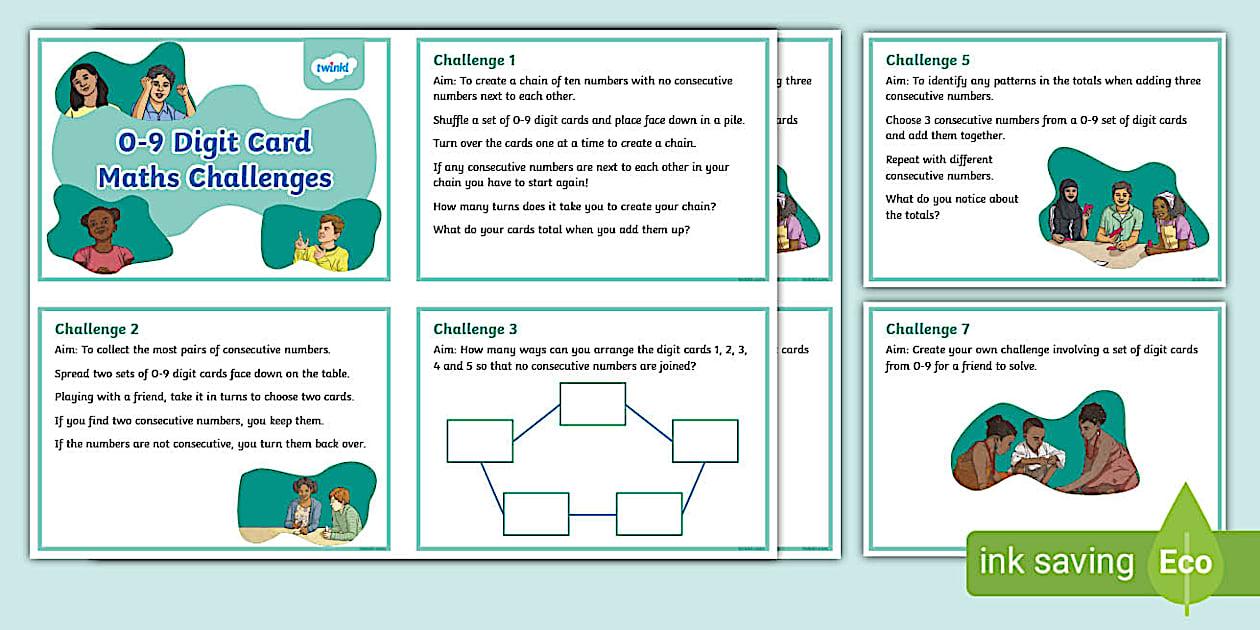 👉 LKS2 Digit Card Maths Challenges (Teacher-Made)