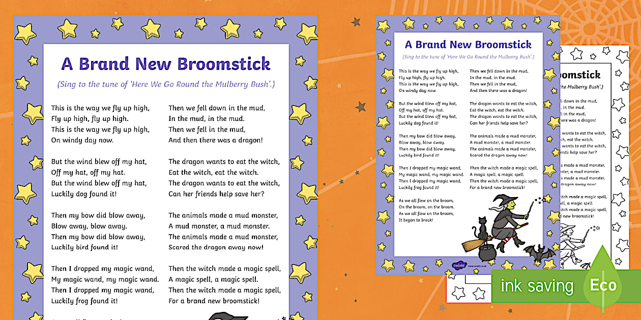 A Brand New Broomstick Song (teacher made) - Twinkl