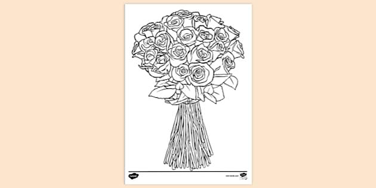 Fancy Flower Colouring Page | Colouring Sheets - Twinkl