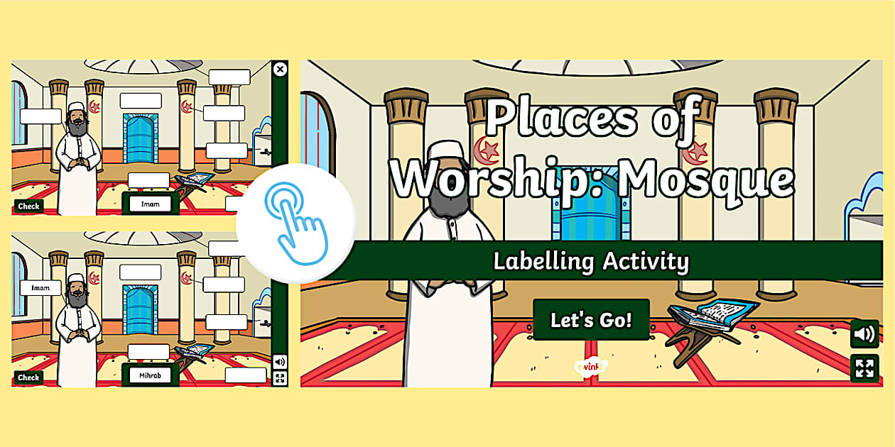 Interactive Mosque | Places of Worship Labelling Activity