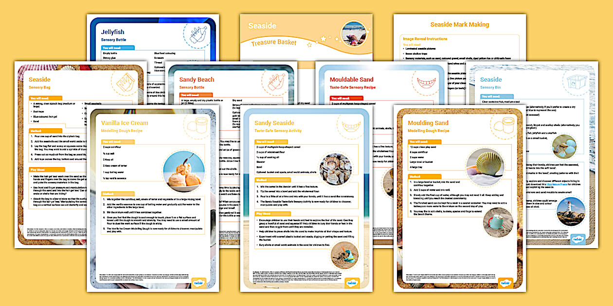 Seaside Sensory Activities Pack | Sensory Play | EYFS