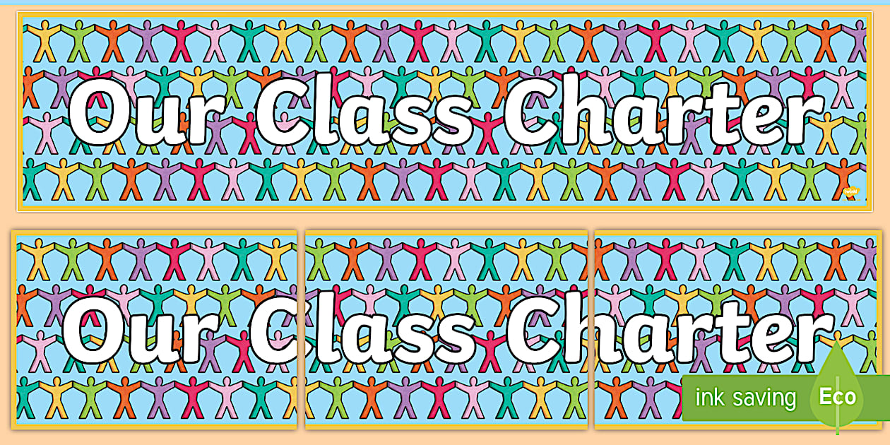 Our Class Charter Display Banner (teacher made) - Twinkl