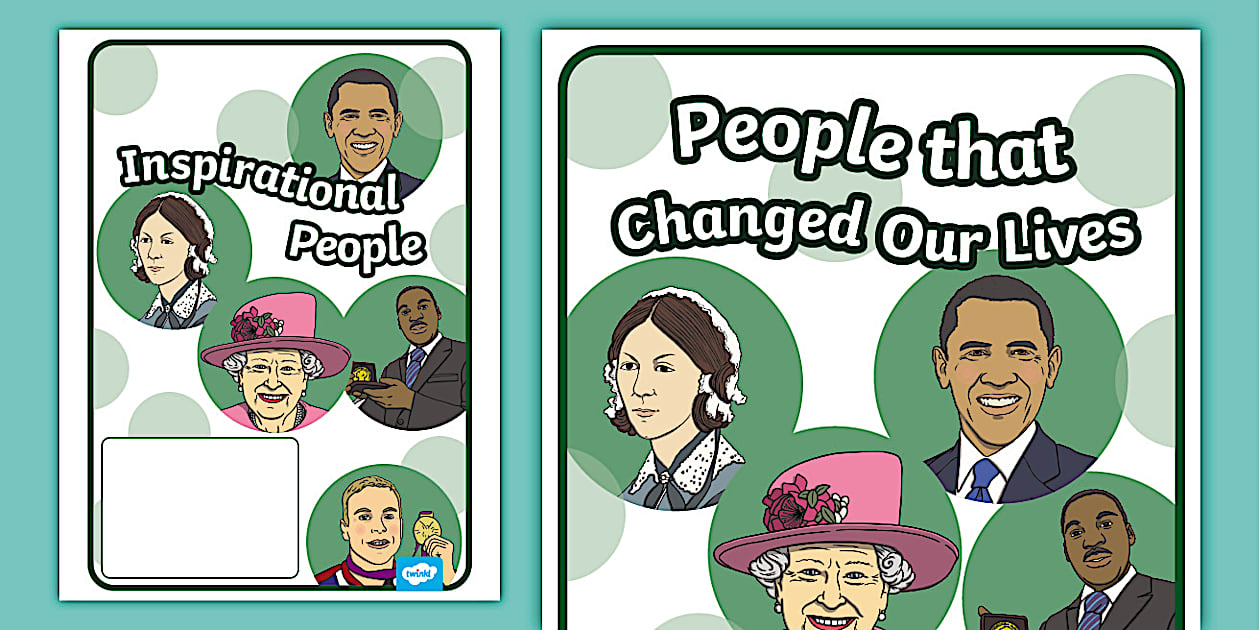 Inspirational People Book Cover (teacher made) - Twinkl
