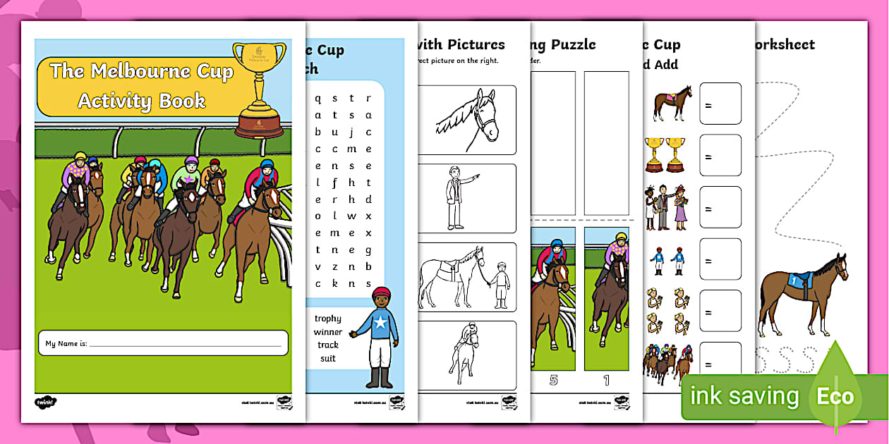 Melbourne Cup Worksheet - Activities for Kids - Primary
