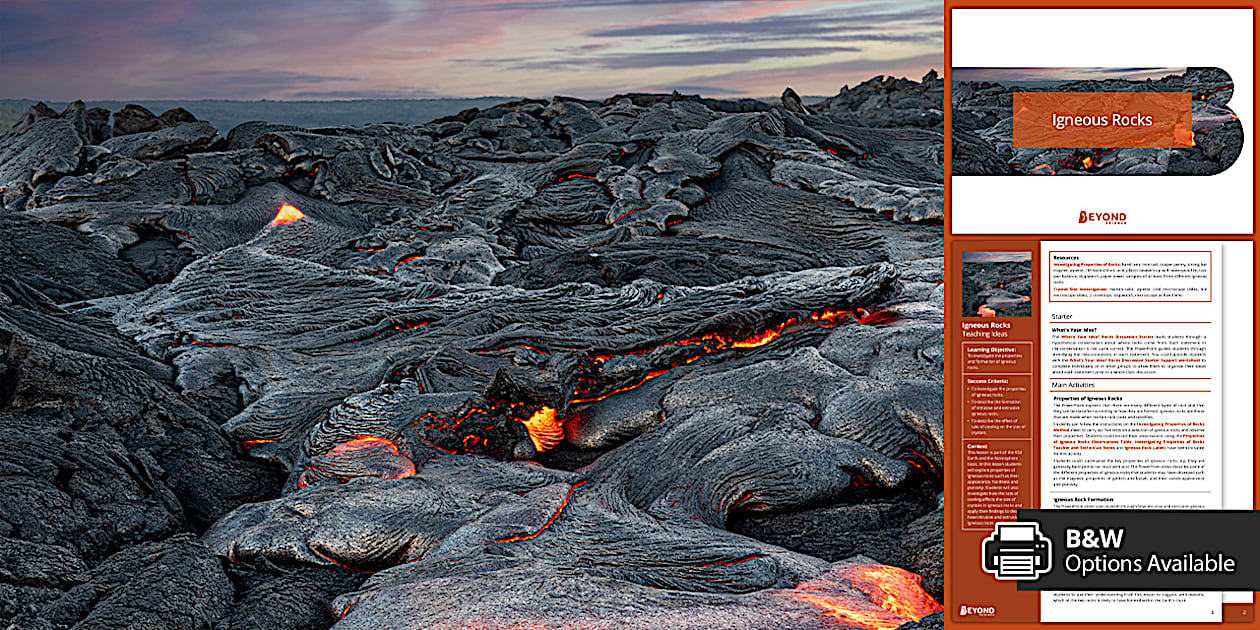 Igneous Rocks Lesson Pack | KS3 Chemistry | Beyond Science