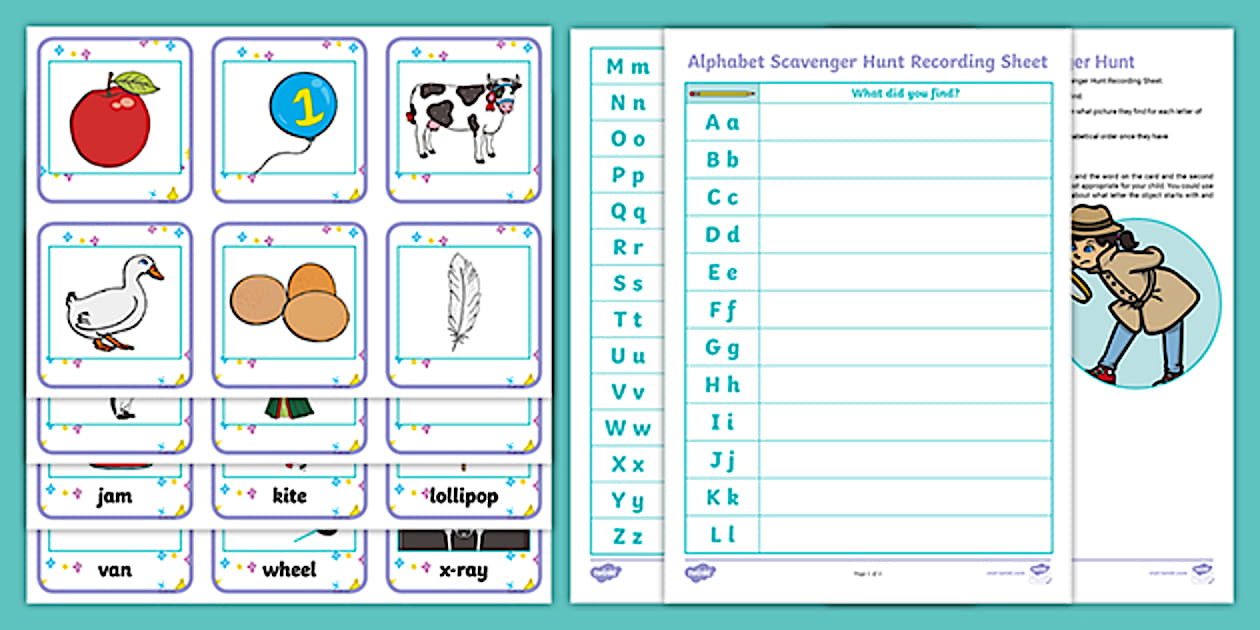 Letters of the Alphabet | Letter Scavenger Hunt
