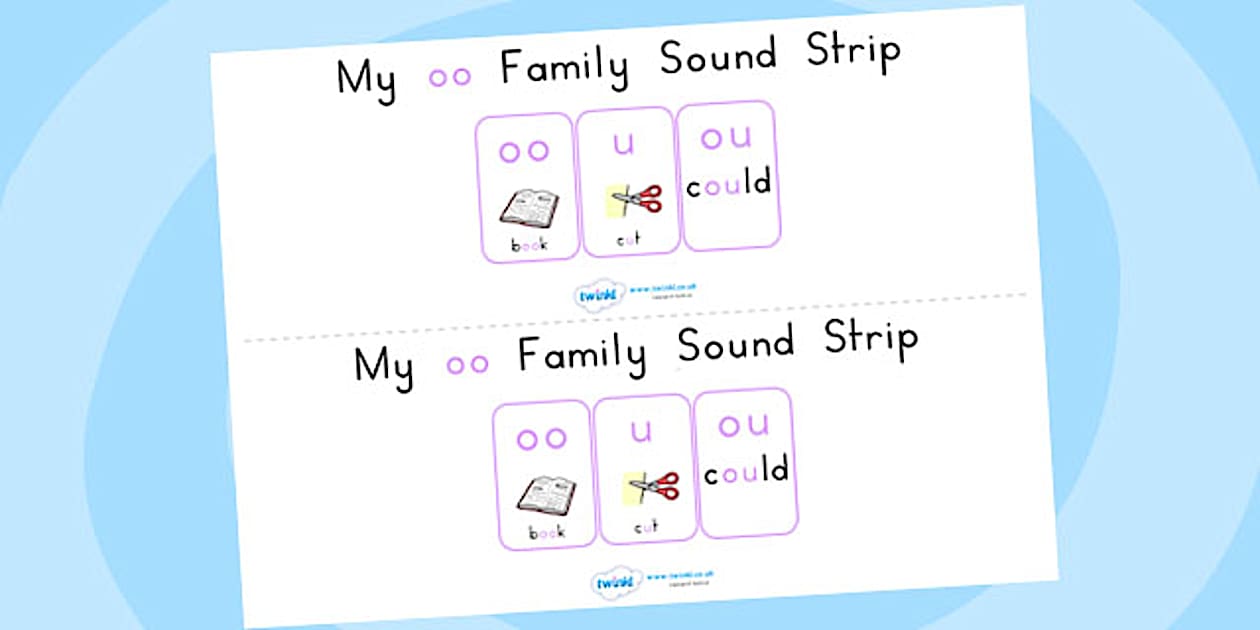 My Short oo Family Sound Strip (teacher made) - Twinkl