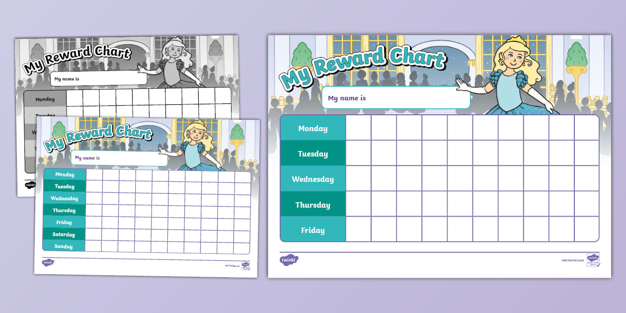 Cinderella Reward Chart - Twinkl Rewards (teacher made)