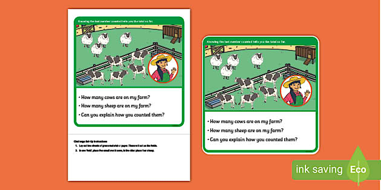EYFS Maths Counting Challenge: Counting Farm Animals