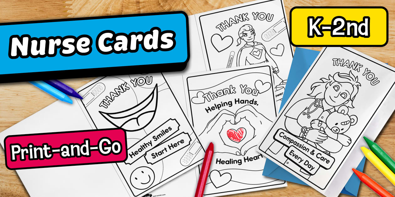 Nurse Thank You Cards (Hecho por educadores) - Twinkl