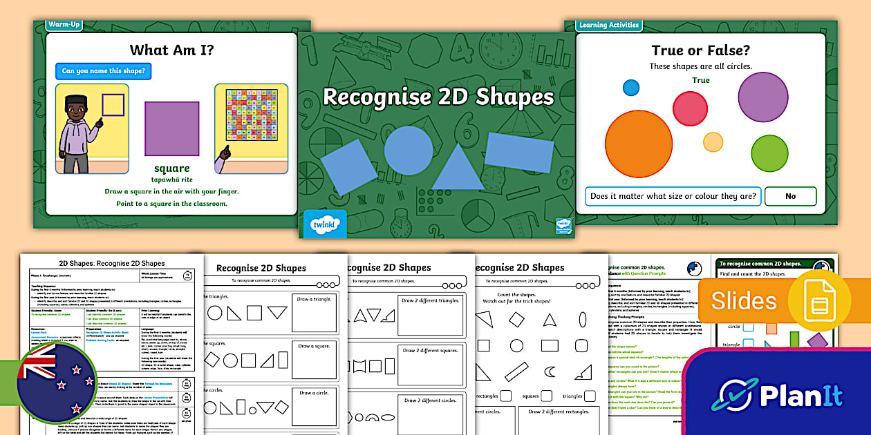 Phase 1 Space: 2D Shapes (Recognise 2D Shapes) Lesson 2