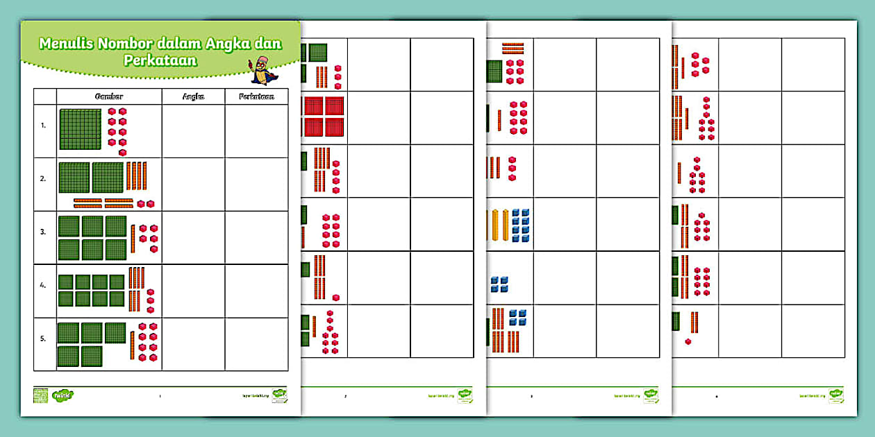 Matematik Tahun 2 - Menulis Nombor dalam Angka dan Perkataan