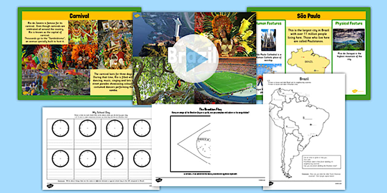 KS1 Brazil Lesson Teaching Pack (teacher made) - Twinkl