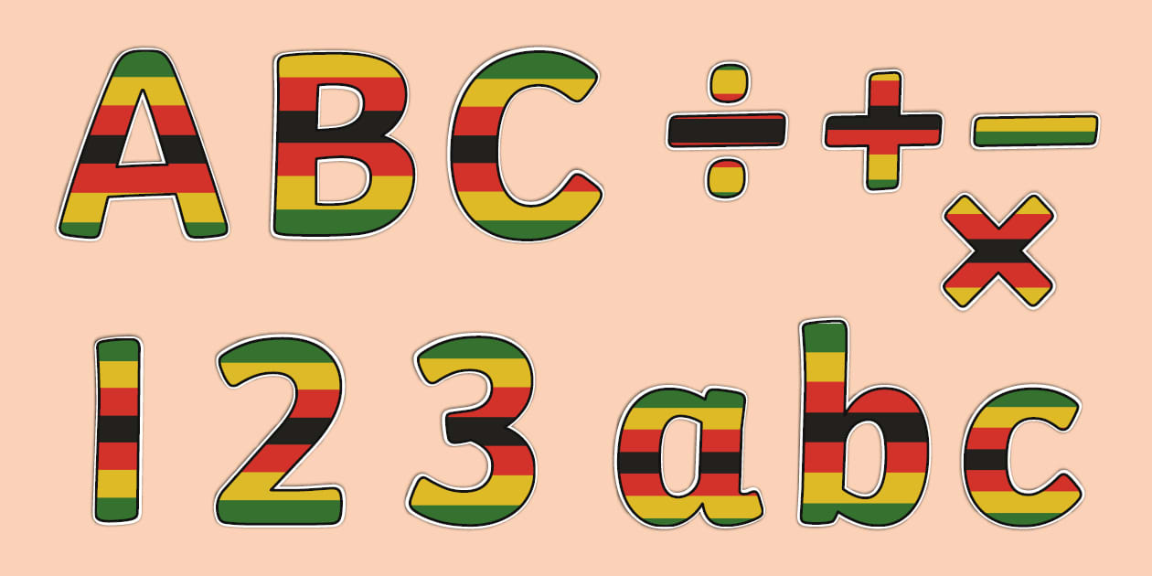 Zimbabwe Display Lettering - Geography - KS2 - Twinkl