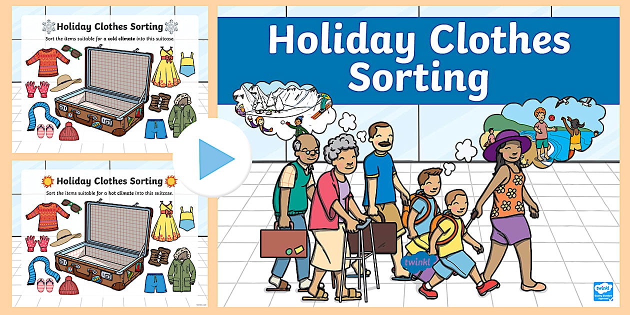 Sorting Holiday Clothes PowerPoint - Parents - Topics