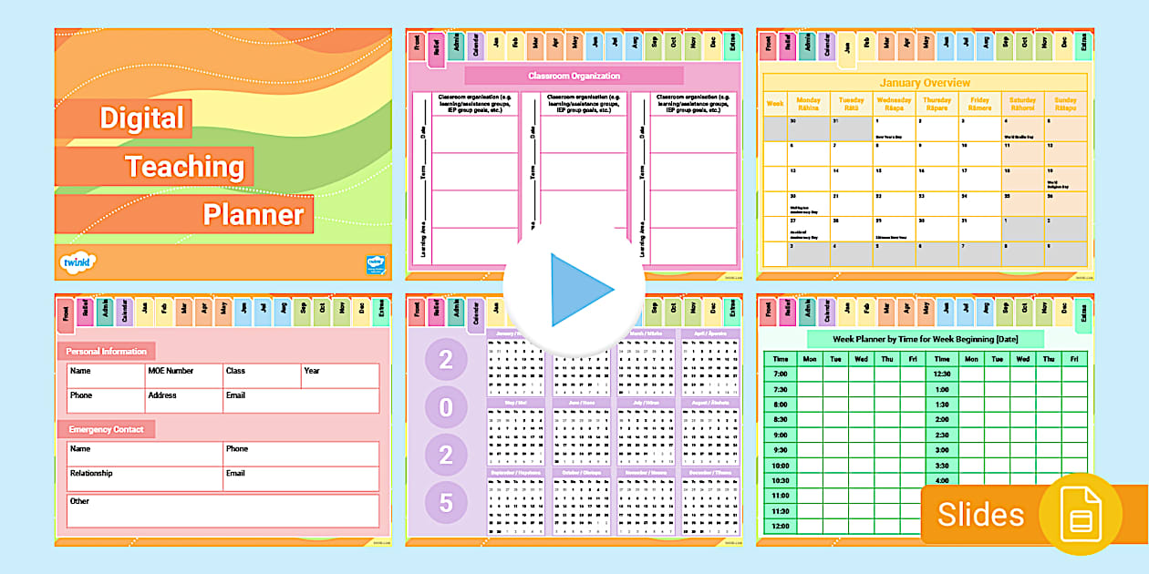 NZ Free Digital Teaching Planner