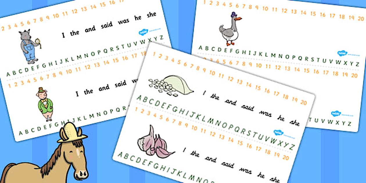 Cursive Combined Number and Alphabet Strips to Support Teaching on What ...