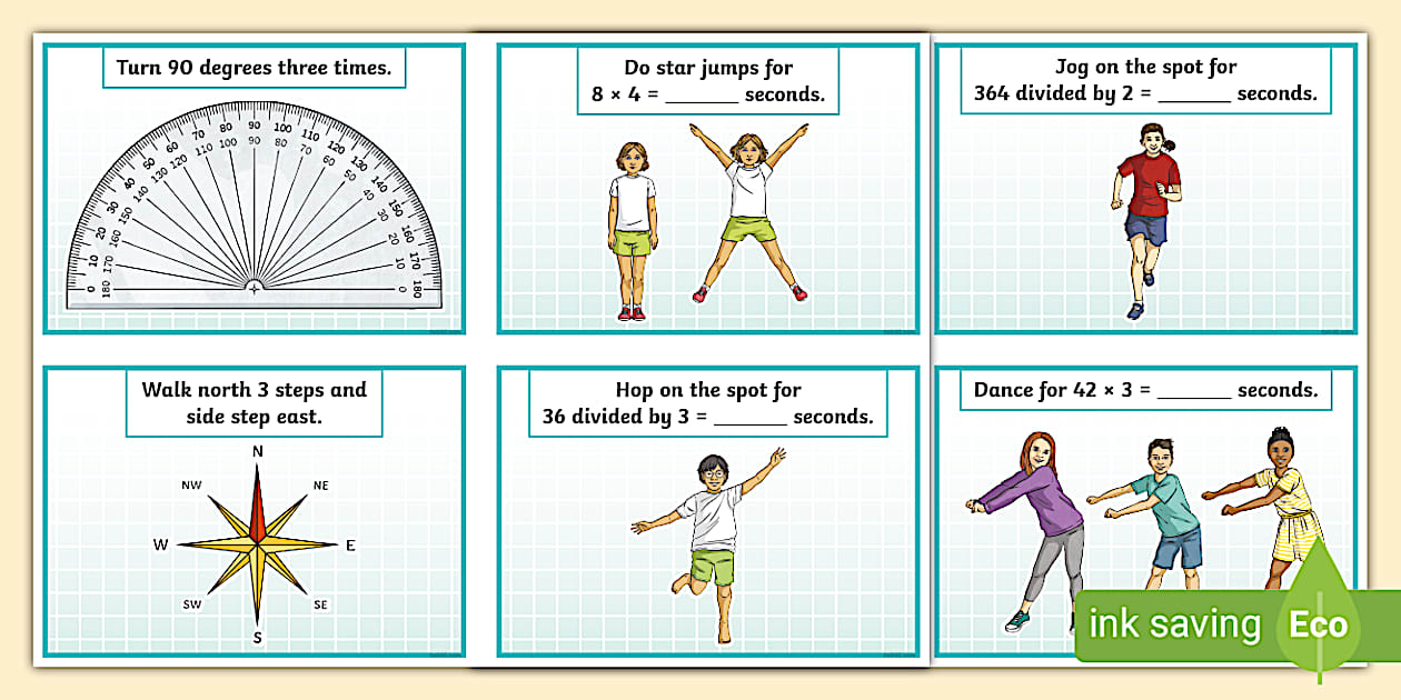 👉 Maths-Themed Brain Break Action Cards (Teacher-Made)