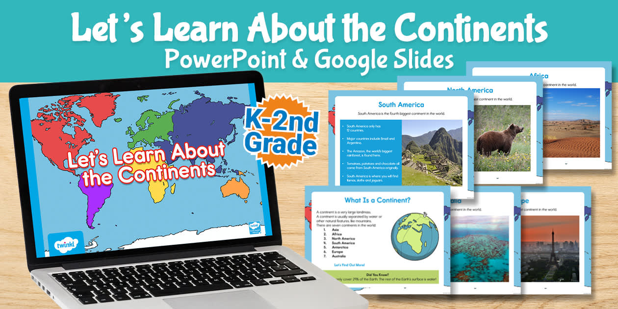 Let’s Learn About the Continents PowerPoint & Google Slides