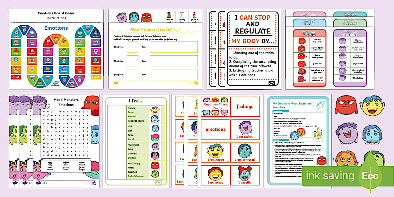 Mood Monsters Pack | Emotional Regulation | Twinkl - Twinkl