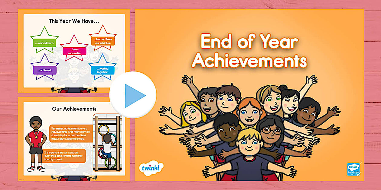 End of School Celebration of Achievements PowerPoint