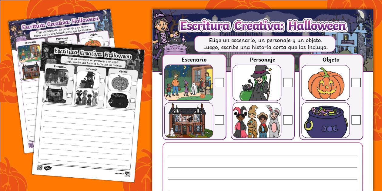 Guía de Trabajo: Escritura Creativa - Halloween