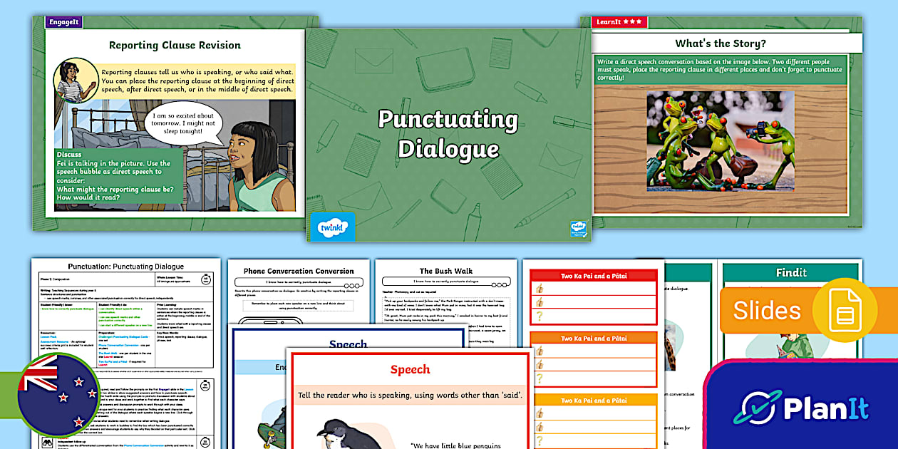 Phase 2 Writing: Punctuation: Punctuating Dialogue - Twinkl