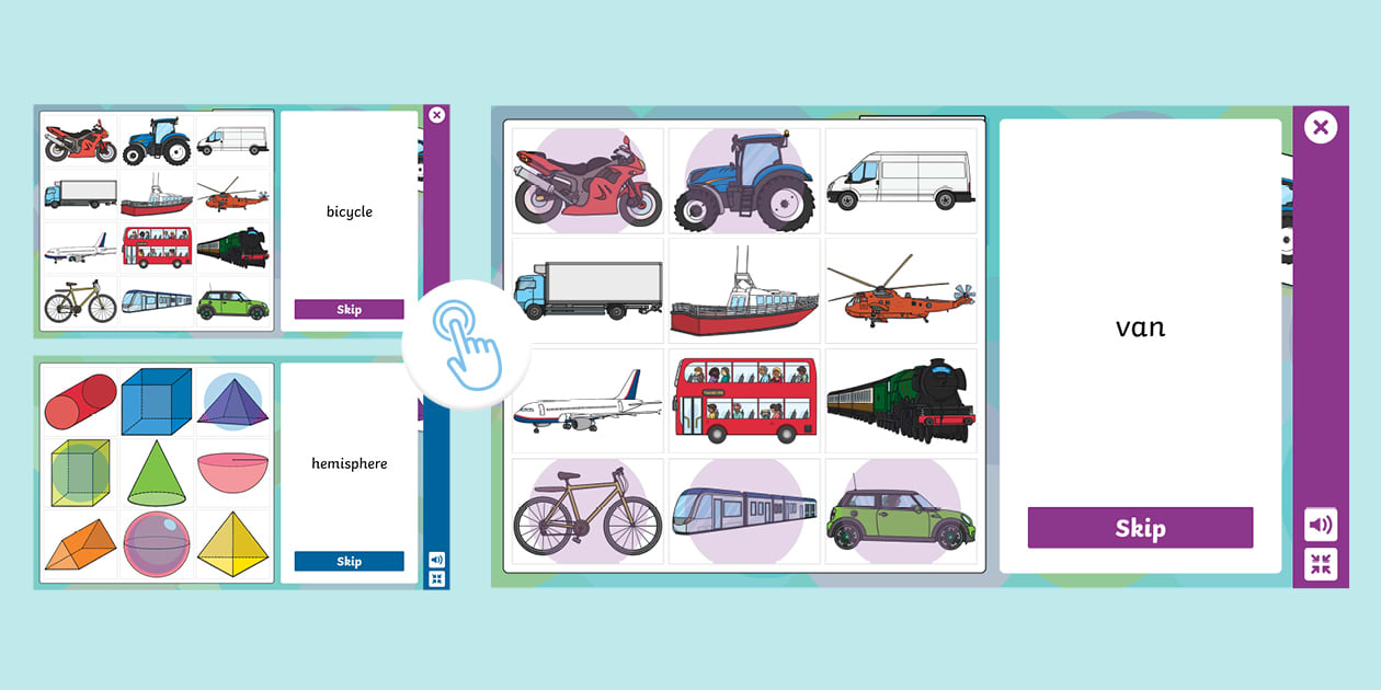 Transport Interactive Bingo - Twinkl - KS1 - Twinkl