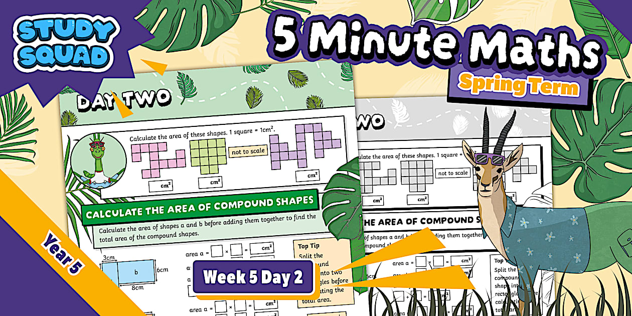 👉 Study Squad 5 Minute Maths - Year 5 Spring - Week 5 Day 2