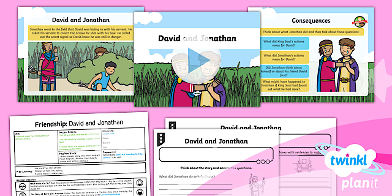 RE: Friendship: David and Jonathan (Christianity) Year 1 Lesson Pack 5