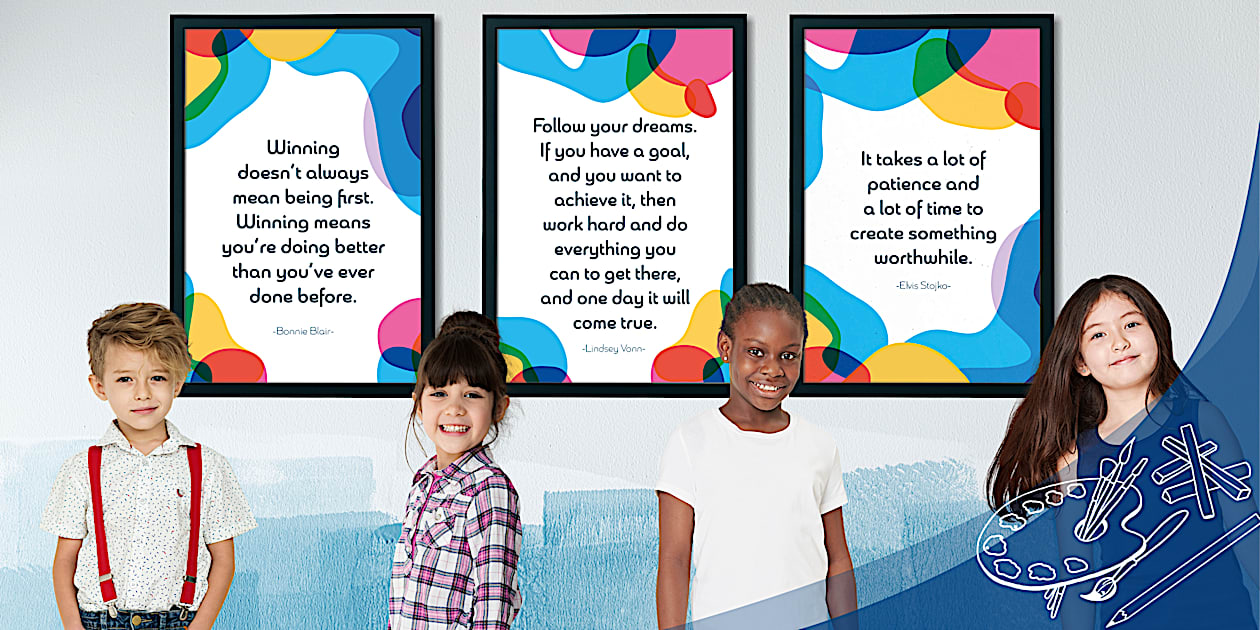 Winter Games Inspirational Quotes Posters Pack - Twinkl