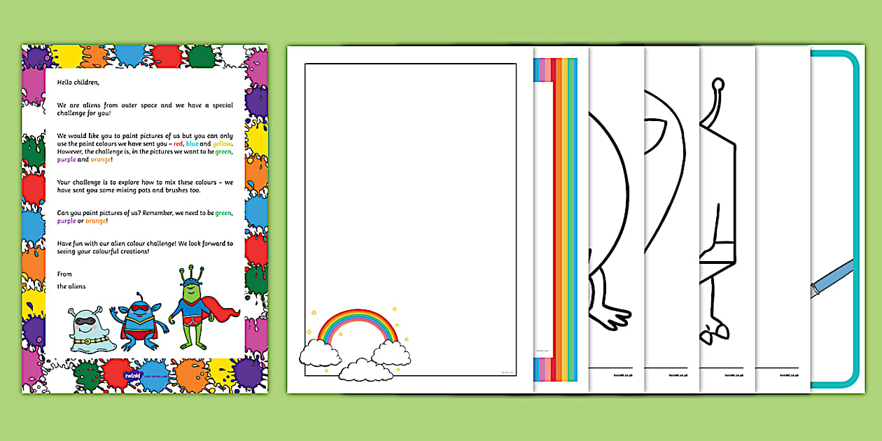Alien Colours Challenge - Topic Hook Resource Pack - Twinkl