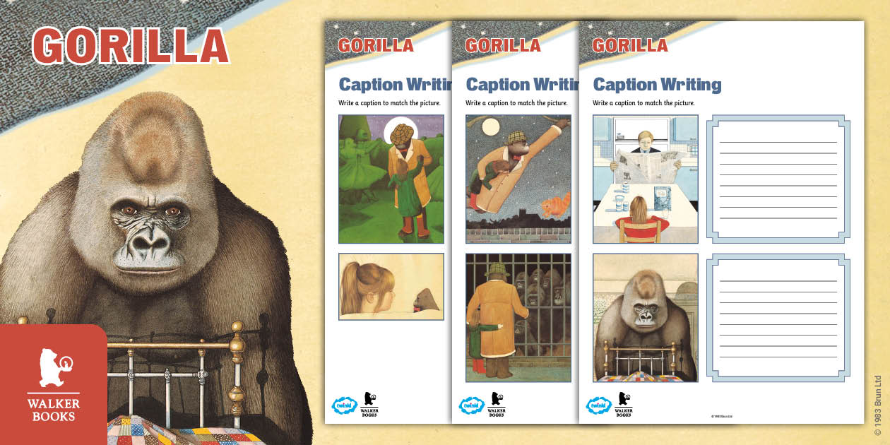 FREE! - Gorilla: Caption Writing Activity (teacher made)