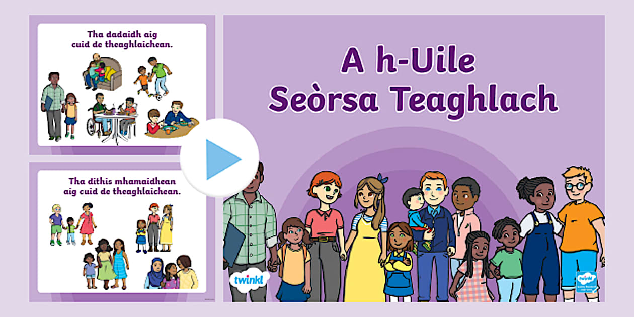 A h-Uile Seòrsa Teaghlach – PowerPoint (teacher made)