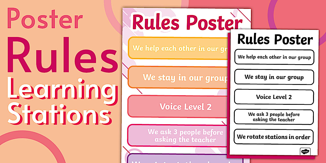 Poster: Rules – Learning Stations