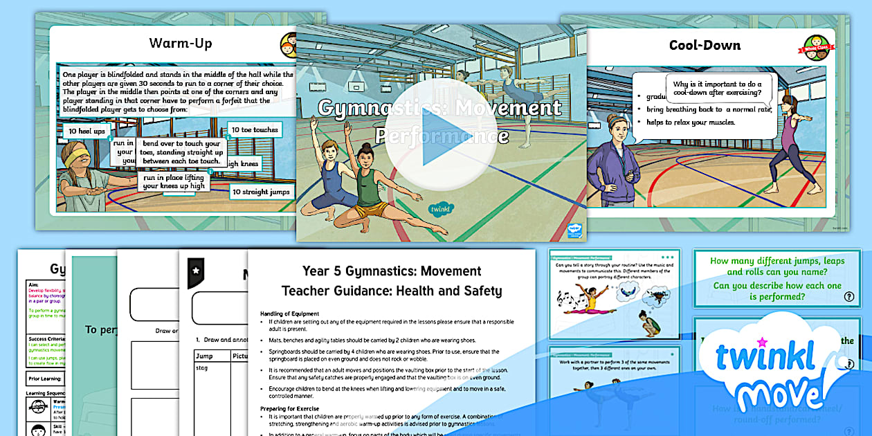 Year 5 Gymnastics: Movement Lesson 6 - Performance - Twinkl