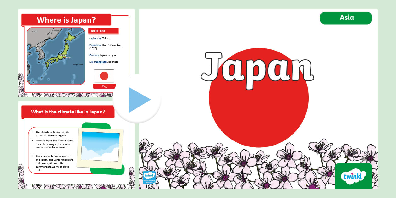 KS1 Japan PowerPoint - Twinkl - Geography