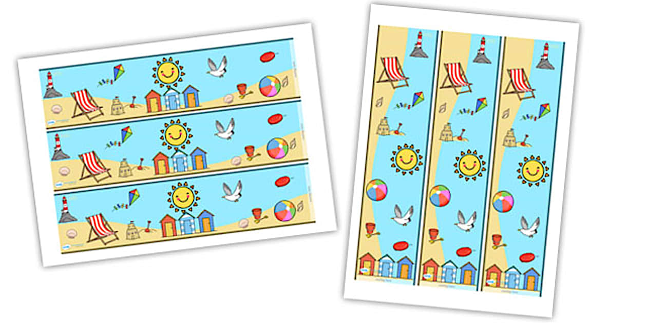 Seaside Display Borders (teacher made) - Twinkl