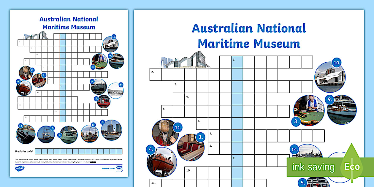 Australian National Maritime Museum Codebreaker Crossword