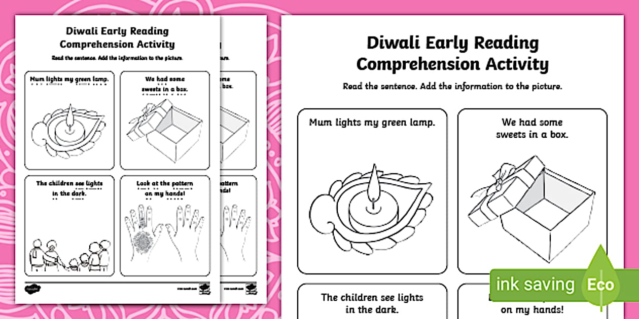 Diwali-Themed Phase 4 EYFS Reading Comprehension Activity