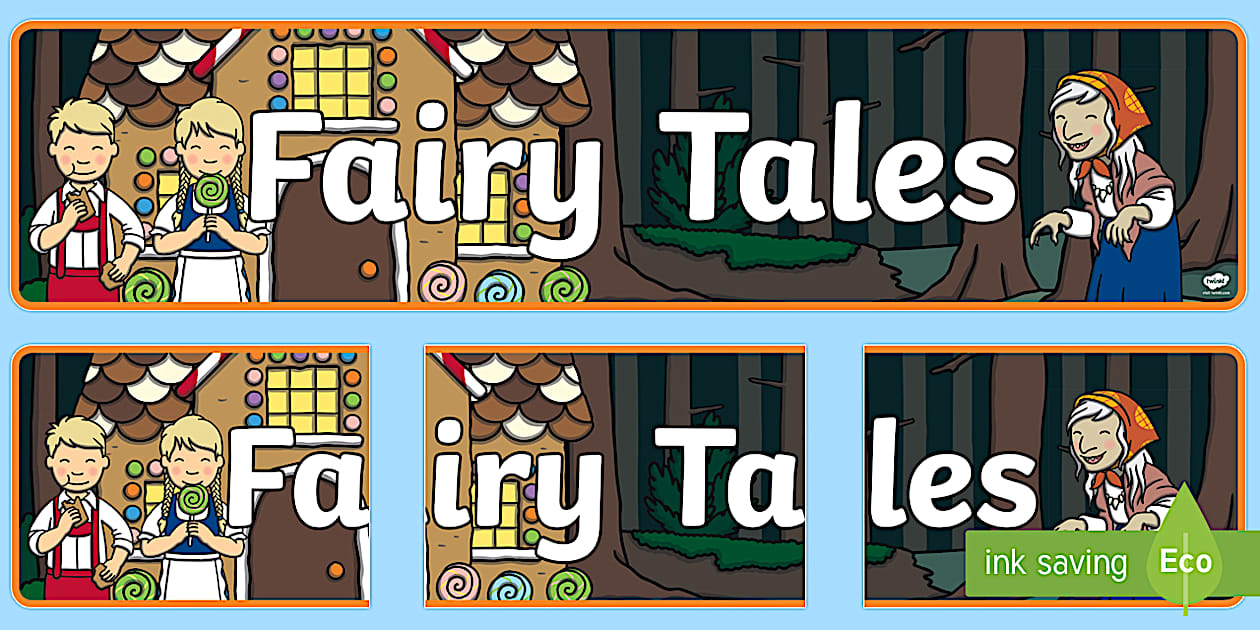 Fairy Tales Display Banner (teacher made) - Twinkl