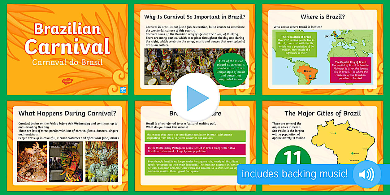 Brazilian Carnival (Carnaval do Brasil) PowerPoint - Twinkl