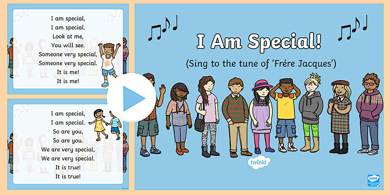 I Am Special Song PowerPoint (professor feito) - Twinkl