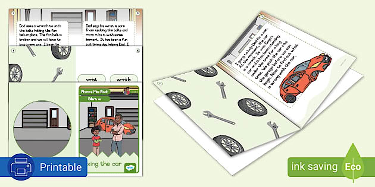 Grade 3 Phonics Mini Book silent w (teacher made) - Twinkl