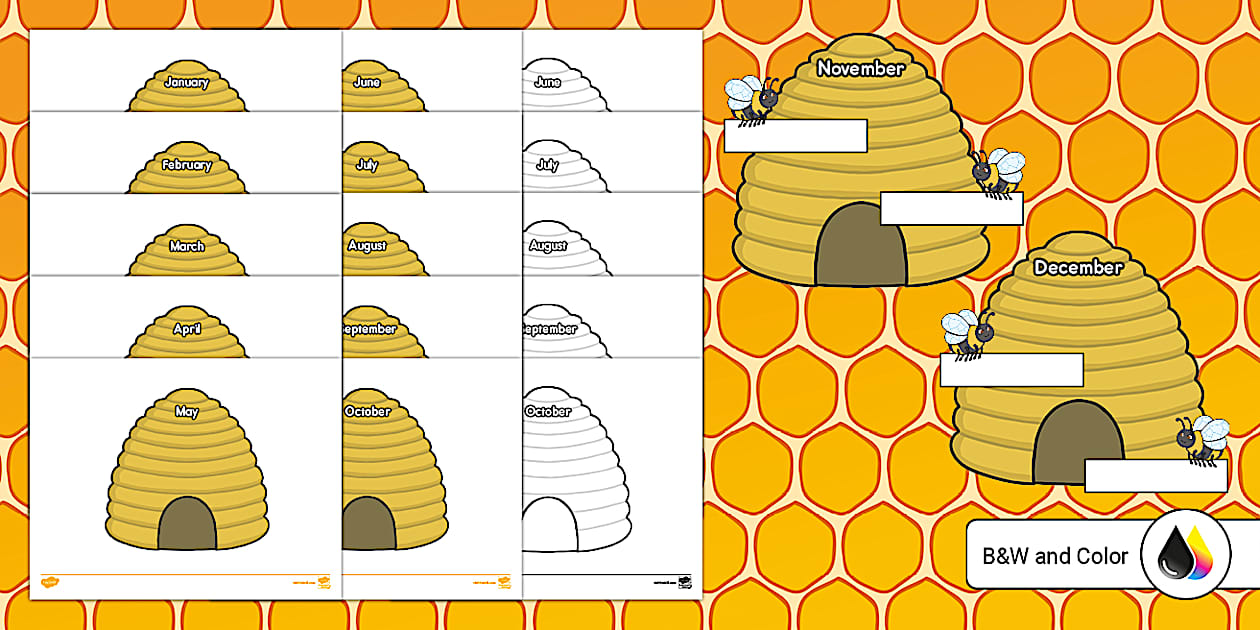 Printable Happy Birthday Bee Hives | Classroom | Twinkl USA