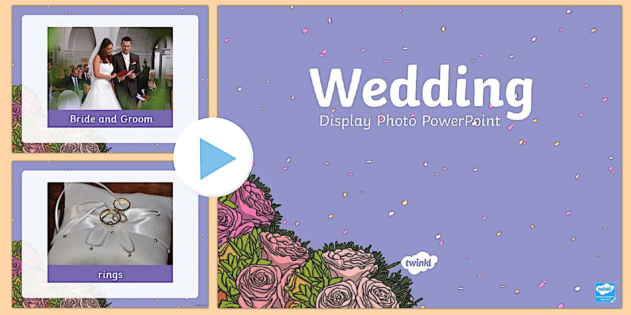 Wedding Display Photos PowerPoint - Twinkl