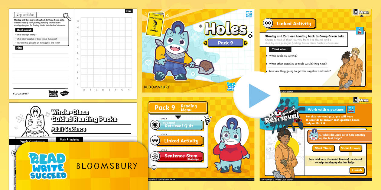 FREE! - UKS2 Holes Whole-Class Guided Reading Pack 9 p. 170-188
